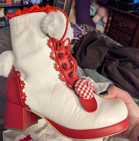 dream v | Shoes | Dream V My Melody Boots White And Red | Poshmark